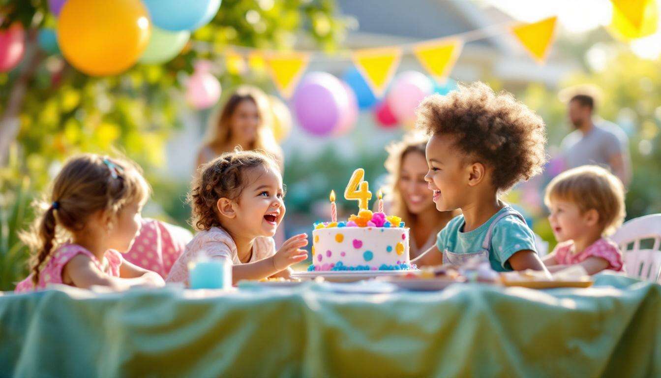 Organiser un anniversaire pour enfant de 4 ans : astuces et Idées